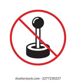 No Joystick Icon Forbidden Gamepad Icon Stock Vector Royalty Free Shutterstock