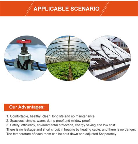 12 Volt Heating Cable Self Regulating Cable For Underfloor Heating