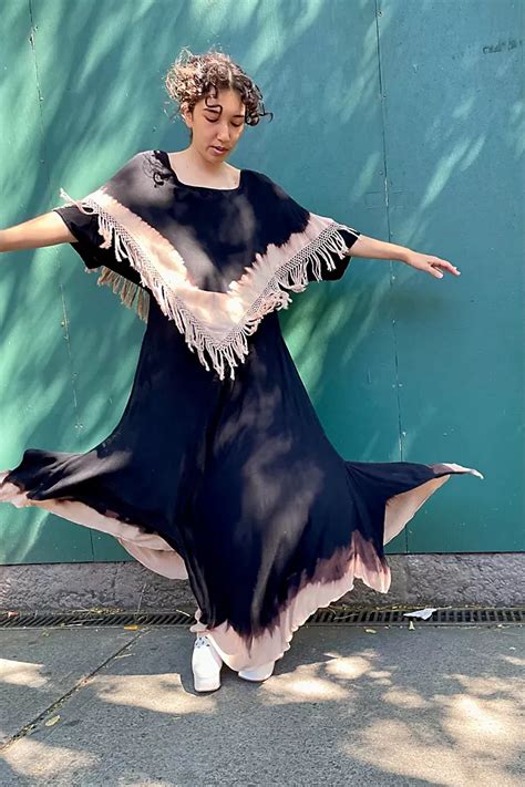 Vintage Moroccan Dip Dyed Fringe Maxi Dress Selected By Marmalade