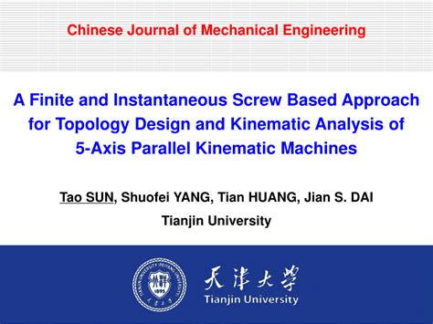 PDF A Finite And Instantaneous Screw Based Approach For Topology