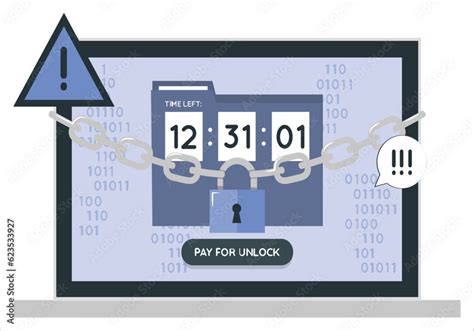 Malware Ransomware Wannacry Virus Encrypted Files And Show Massage For