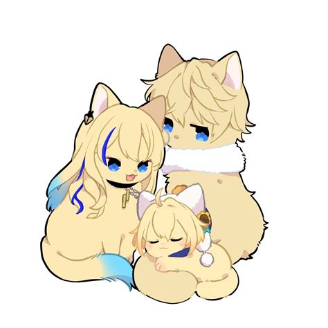 Gepard Landau Serval Landau And Lynx Landau Honkai And 1 More Drawn