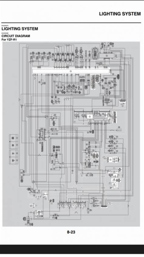Complete Electrical Wiring Diagram Of Yamaha Yzf R1