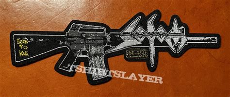 Sodom M16 Shaped Patch Tshirtslayer Tshirt And Battlejacket Gallery