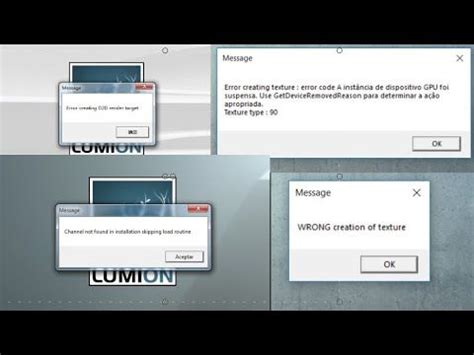 Lumion Pop Up Errors Solved Wrong Creation Of Texture Solving Pop Up Texture