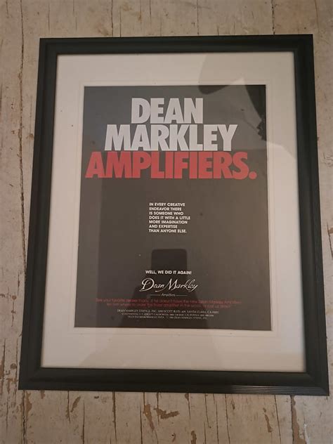 1983 Dean Markley Advertisement Reverb Uk