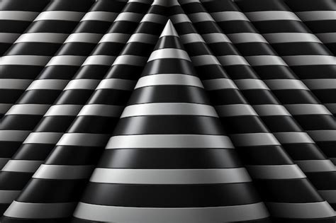 Premium Photo Striped Triangle