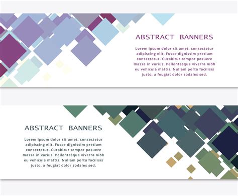 Abstract Vector Banners Vector Art And Graphics