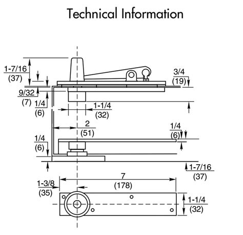Norton Rixson Model 370 Center Hung Set With 340 Top Pivot Fast