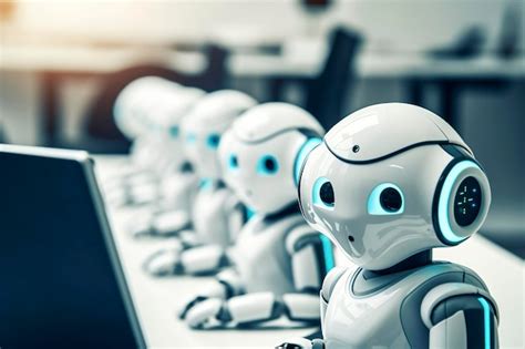 premium ai image robots assist humans in routine tasks ai generated