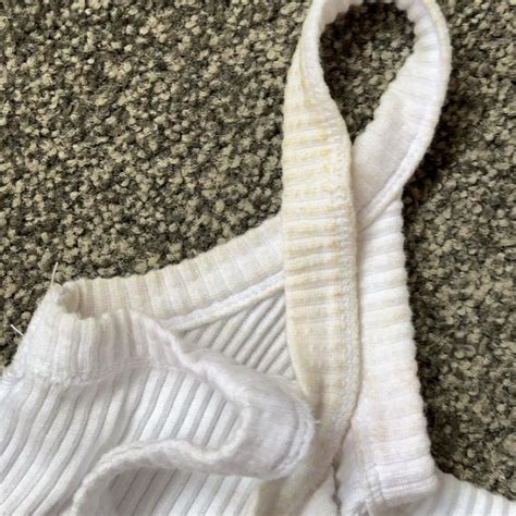White Supre Riri Tank Size Xxs Some Sunblock Stains Depop