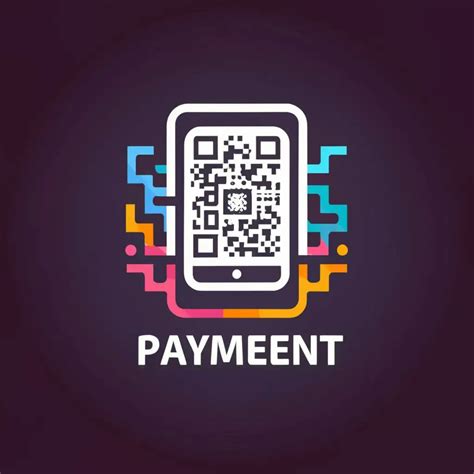 Logo Design For Payment Abstract Colorful Zigzag With Smartphone Qr