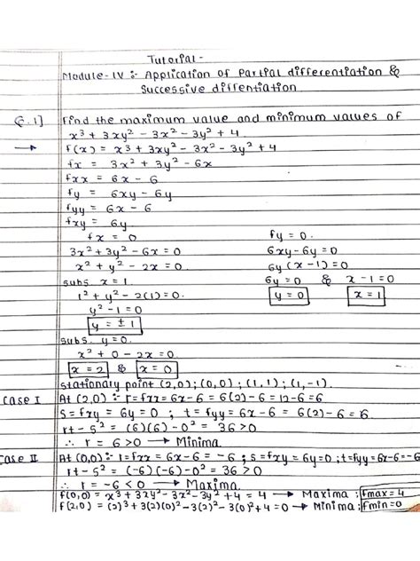 Maths Tutorial 4 Soln Pdf