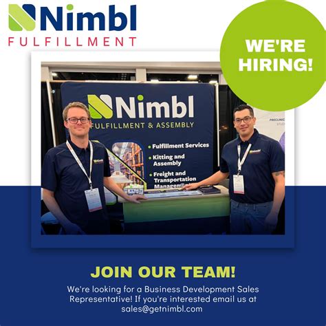 Nimbl Fulfillment On Linkedin Nimbl Is Growing Were Looking For An Experienced Business