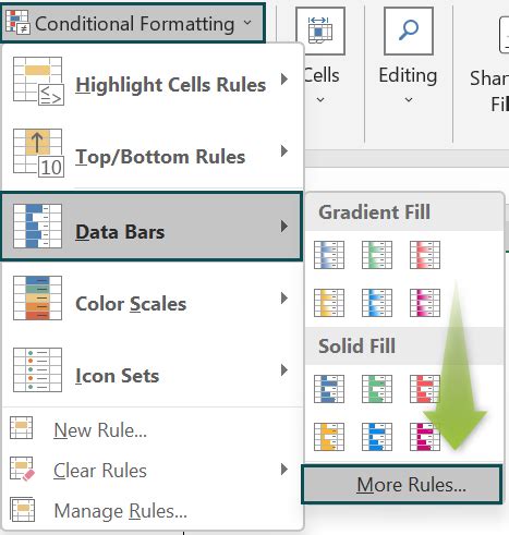 Data Bars In Excel Meaning Examples How To Add Insert