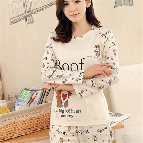 Misses Ladies Womens Long Sleeve Top Pyjamas Set Nightwear P6g4
