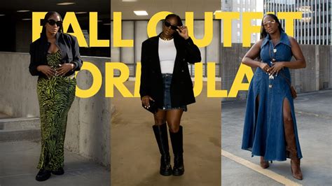FALL OUTFIT FORMULAS | TRANSITIONAL OUTFITS SUMMER TO FALL - YouTube