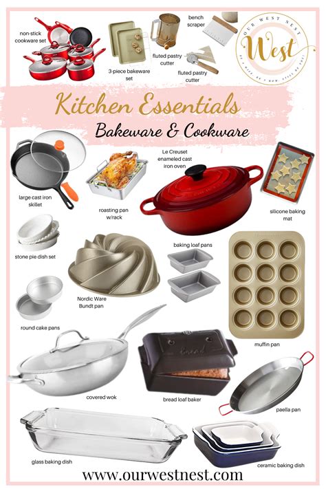 The Mega List Of Kitchen Essentials For A New Home Our West Nest