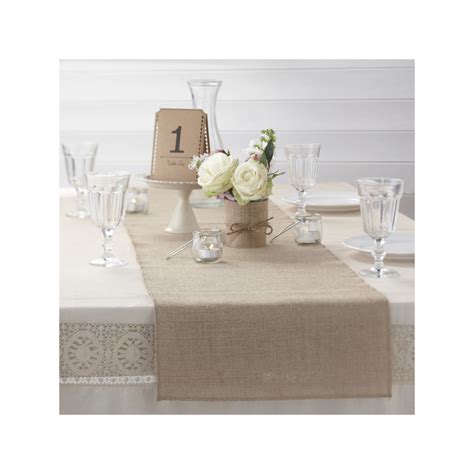 Chemin De Table Toile De Jute