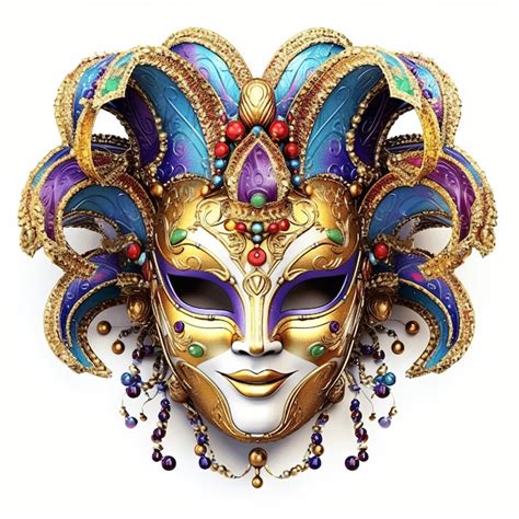 Premium Photo Mardi Gras Mask Generative Ai