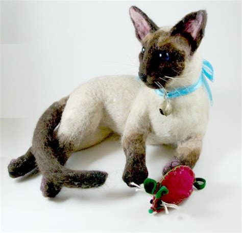 Needle Felted Art By Robin Joy Andreae Java ~ A New Siamese Cat