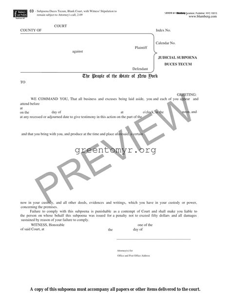 Fill Out A Valid Judicial Subpoena Template Now ≡ Best Places For Green Tourism — Greentomyr Org
