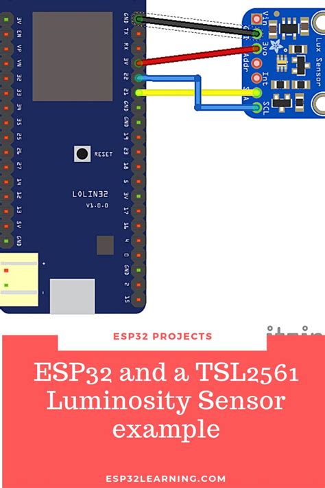 Esp32 And A Tsl2561 Luminosity Sensor Example Esp32 Electronics