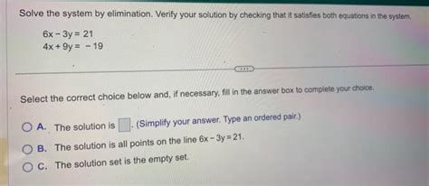 Solved Begin Array L 6 X 3 Y21 4 X9 Y 19 En