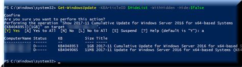 Microsoft Update With Pswindowsupdate 20 Blackcat Reasearch Facility