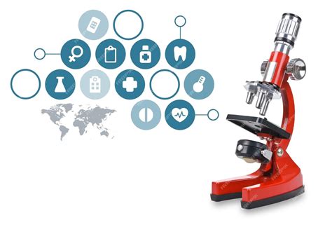 Premium Photo Laboratory Microscope Scientific And Healthcare