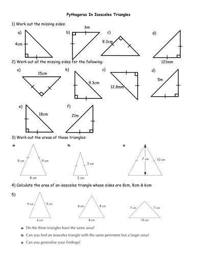 the cosine rule and isosceles triangles by mathslearn teaching
