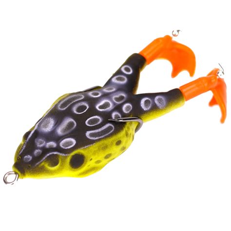 Soft Frog Bait Double Propellers Legs 3d Eyes 9cm Lifelike Silicone