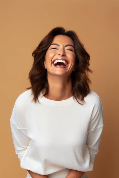 Premium Ai Image 50 Year Old Woman Emotional Dynamic Pose