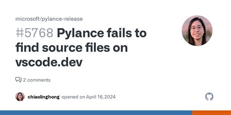 pylance fails to find source files on vscode dev · issue 5768