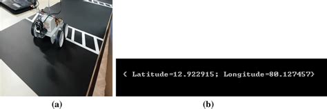 A Sample Speed Bump Detection B Location Coordinates Of The Speed Bump