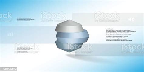3d 插圖資訊圖範本圓八角形分為三個顏色部分物件放置在藍色白色背景上兩側都有簡單標誌的顏色條向量圖形及更多8號圖片 8號 一個物體 一