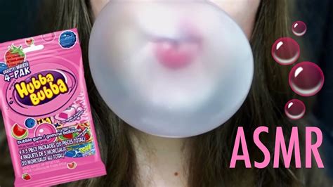 Asmr Hubba Bubba Bubble Gum ~ Extreme Chewing Sounds And Blowing Huge
