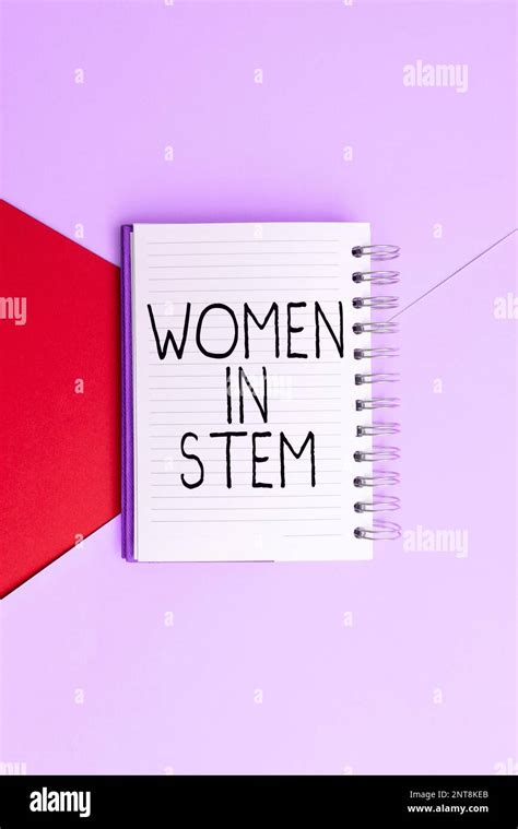 Conceptual Caption Women In Stem Business Concept Science Technology