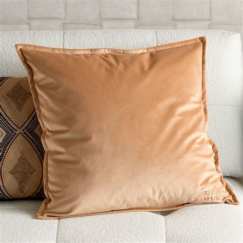 Riviera Maison Kussenhoes 60x60 Rm Velvet Pillow Cover Oranje