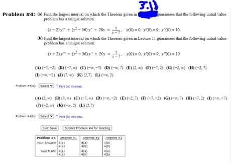 Solved 313problem 4 A ﻿find The Largest Interval On
