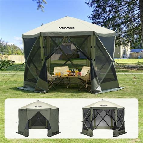 VEVOR Pop Up Gazebo Tent 10 Ft X 10 Ft Screen Tent Pop Up Screen Tent