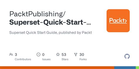 Github Packtpublishingsuperset Quick Start Guide Superset Quick