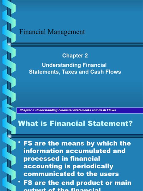 Chapter 2 Understanding Financial Statements Taxes And Cash Flows
