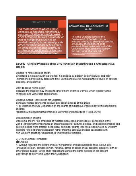 Cyc General Principles Of The Crc Part I Varied And Diverse With A Range Of Levels Of