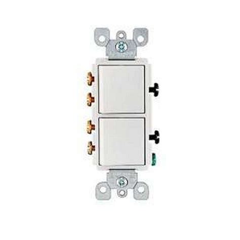 Interruptor Decora Conmutable Doble 15 Amperios 120 Voltios Leviton