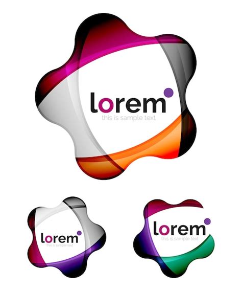 Premium Vector Set Of Geometric Convergence Vector Icons