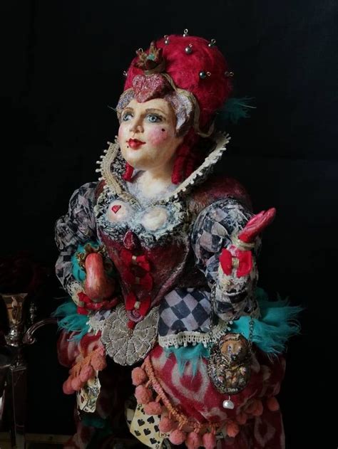 авторская кукла Красная королева персонаж сказки Алиса в стране