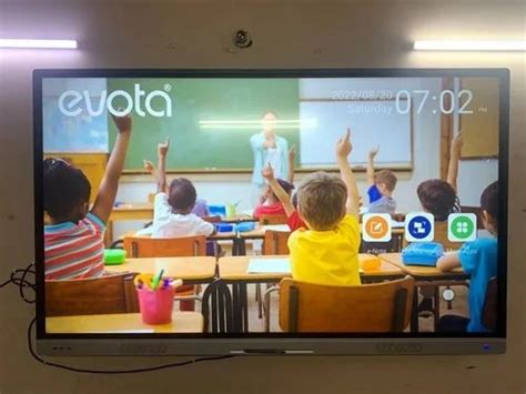 Evota Interactive Flat Panel Power Consumption W Size Dimension Inch At