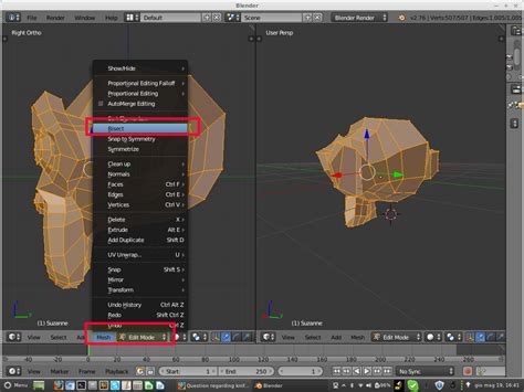 Knife Tool Limited Cut Not Cutting All Of Mesh Edges Blender Stack Exchange