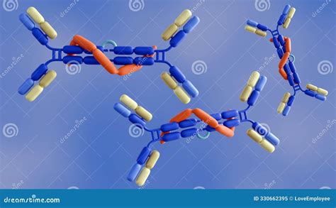 Scattered Immunoglobulin A Or Iga Molecules With Secretory Protein